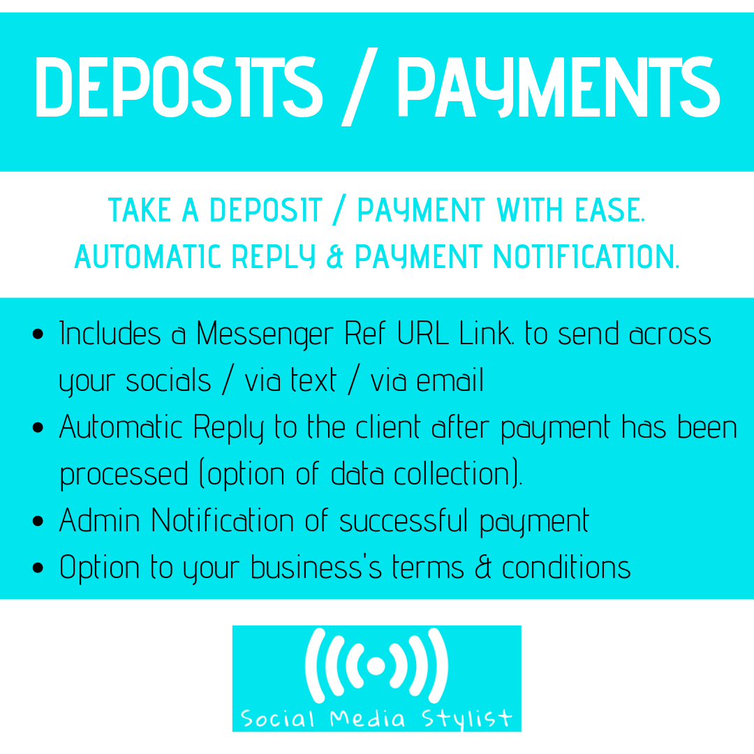 Deposits / Payments – socialmediastylist